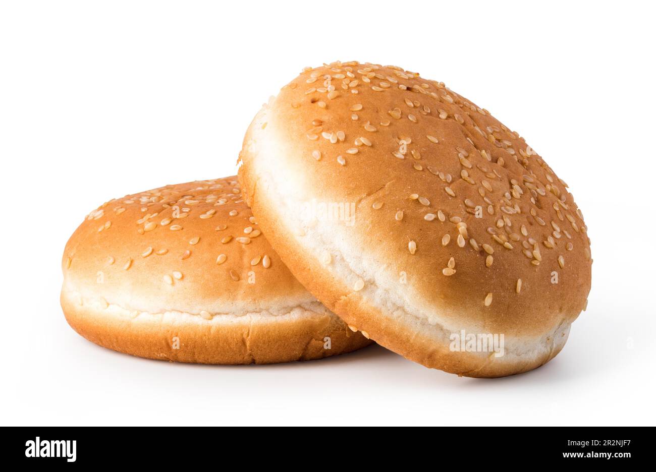 freshly baked buns, isolated on white background Stock Photo - Alamy