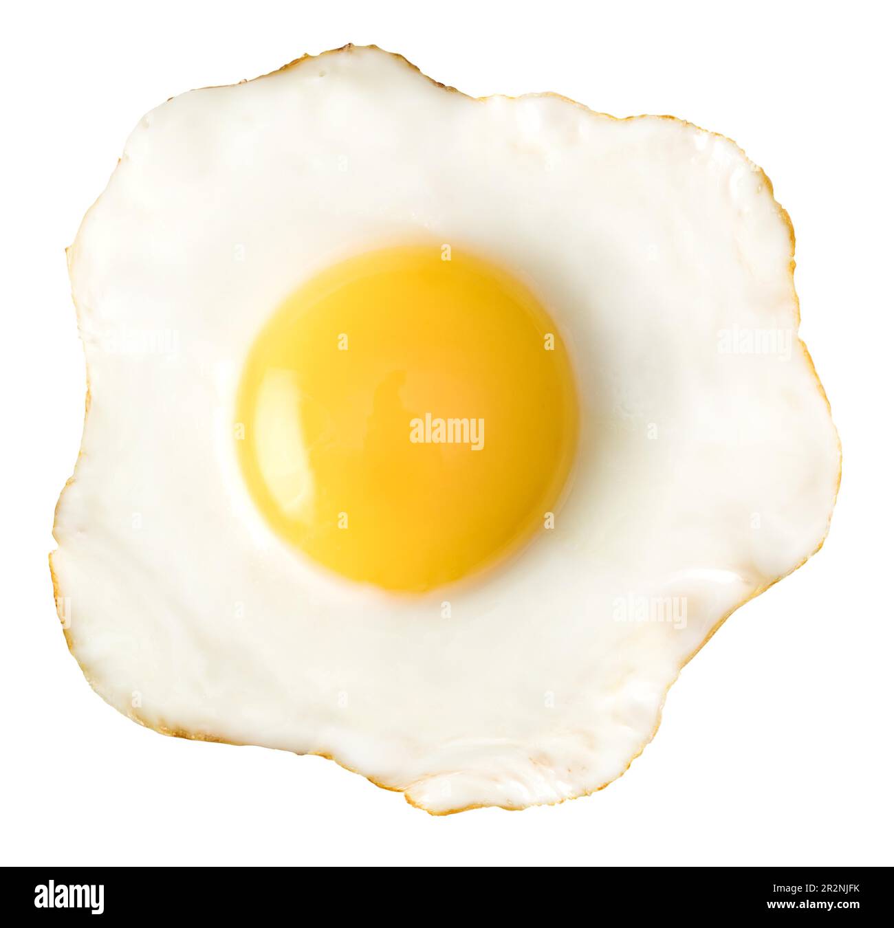 Fried egg isolated on white background Stock Photo - Alamy