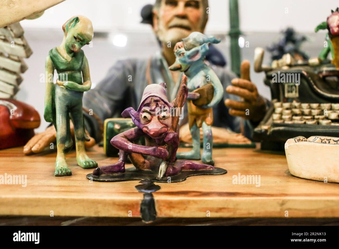 Alicante, Spain- May 16, 2023: Pardoned ninots exhibited in the ...