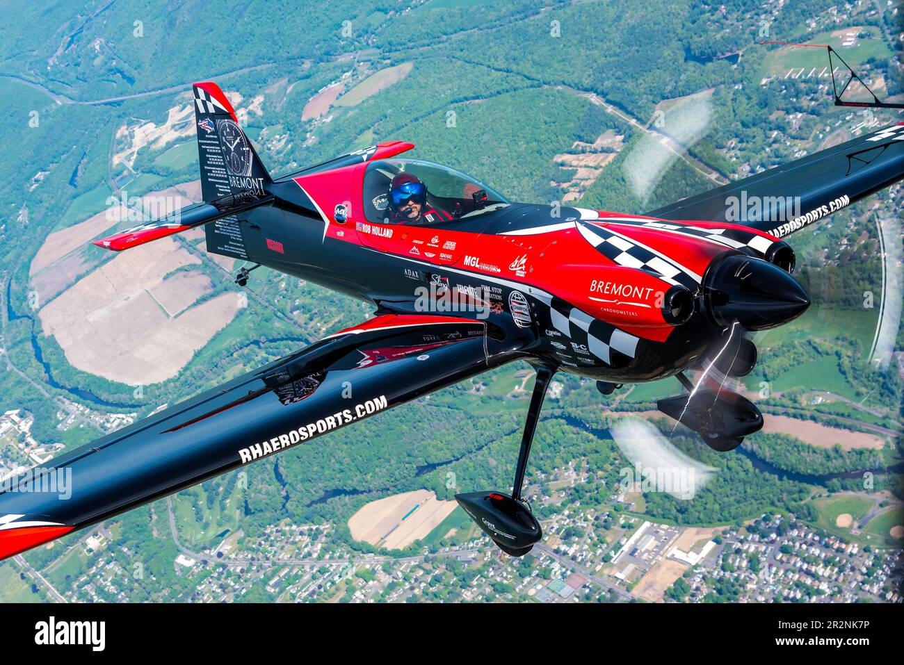 Air to air photos of Rob Holland flying in his MXS-RH Stock Photo - Alamy