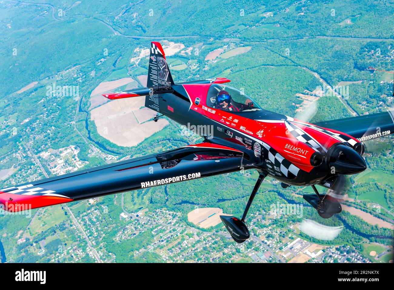 Air to air photos of Rob Holland flying in his MXS-RH Stock Photo - Alamy