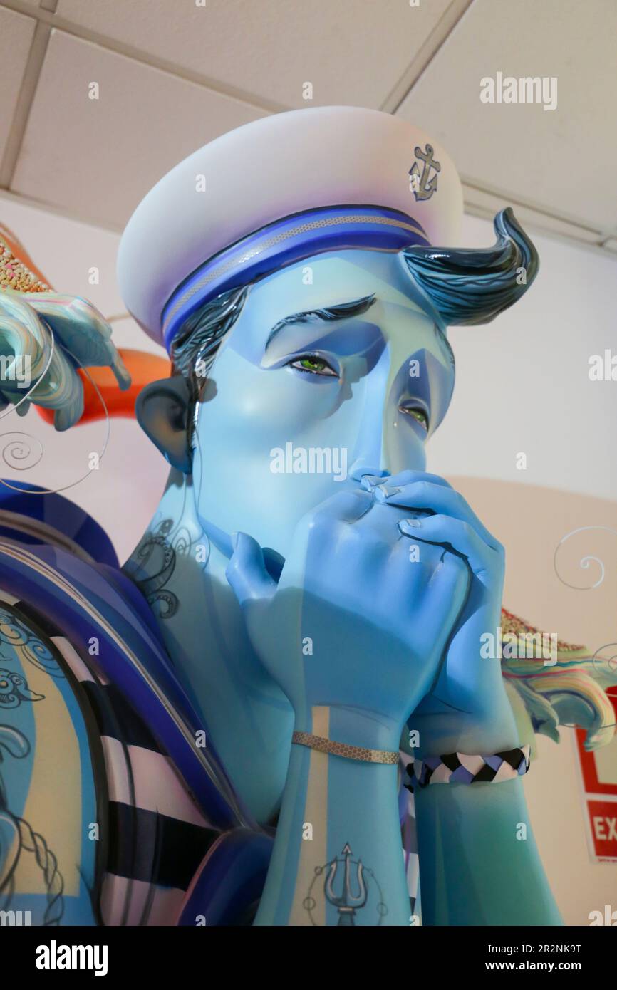 Alicante, Spain- May 16, 2023: Pardoned ninots exhibited in the ...