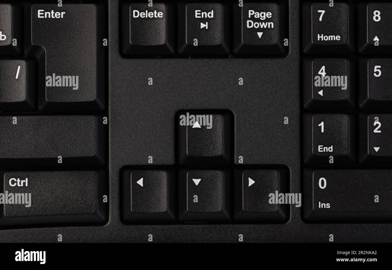 Top view desktop computer keyboard isolated on white background Stock ...