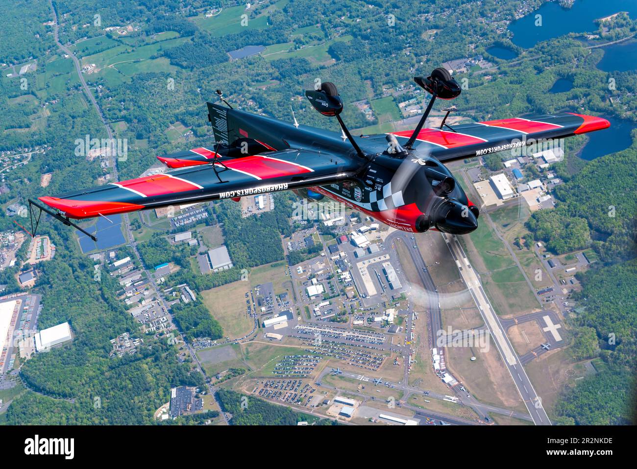 Air to air photos of Rob Holland flying in his MXS-RH Stock Photo - Alamy