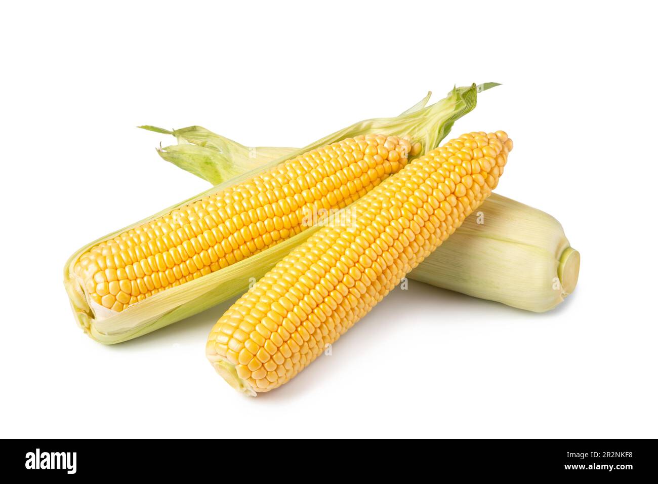cob corn isolated on white background Stock Photo - Alamy