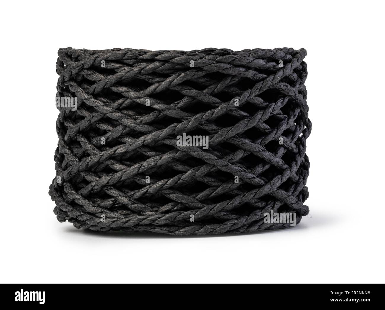 Rope coil isolated on a white background Stock Photo - Alamy