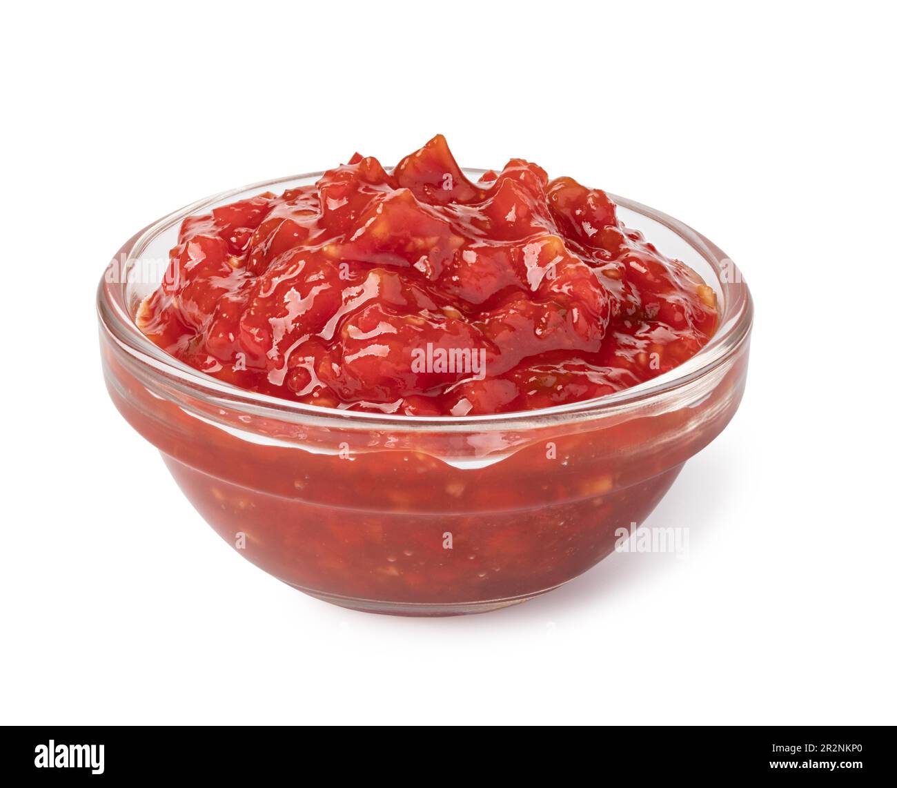 Bowl with salsa sauce isolated on white background Stock Photo - Alamy