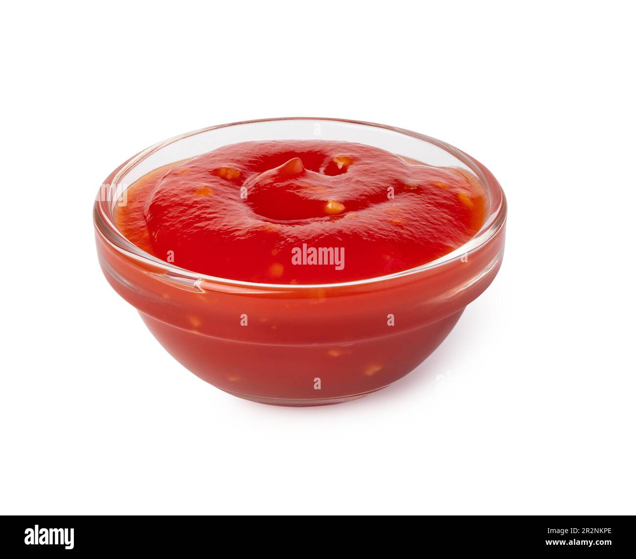 Bowl with ketchup isolated on white background Stock Photo - Alamy