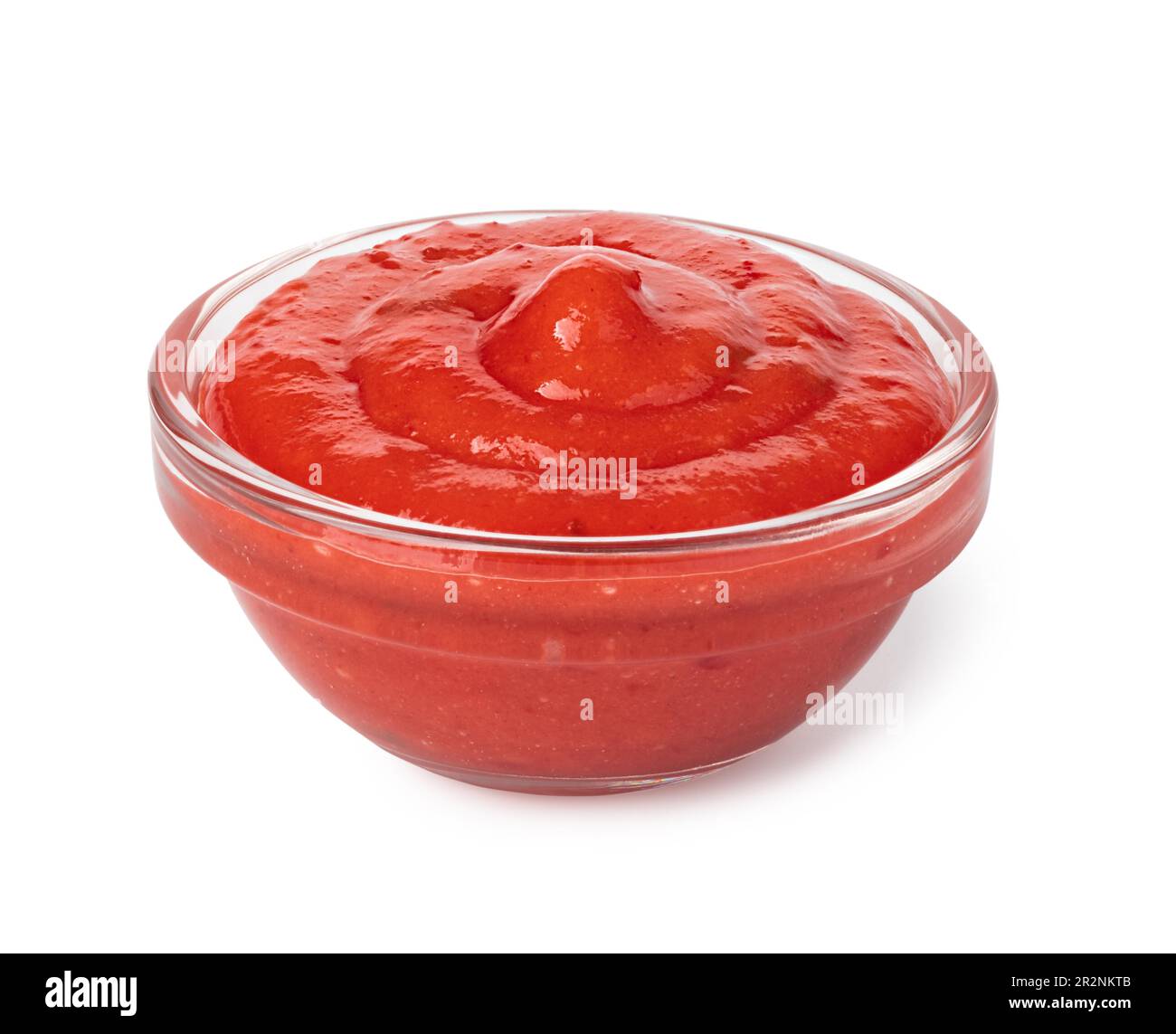 Bowl with ketchup isolated on white background Stock Photo - Alamy