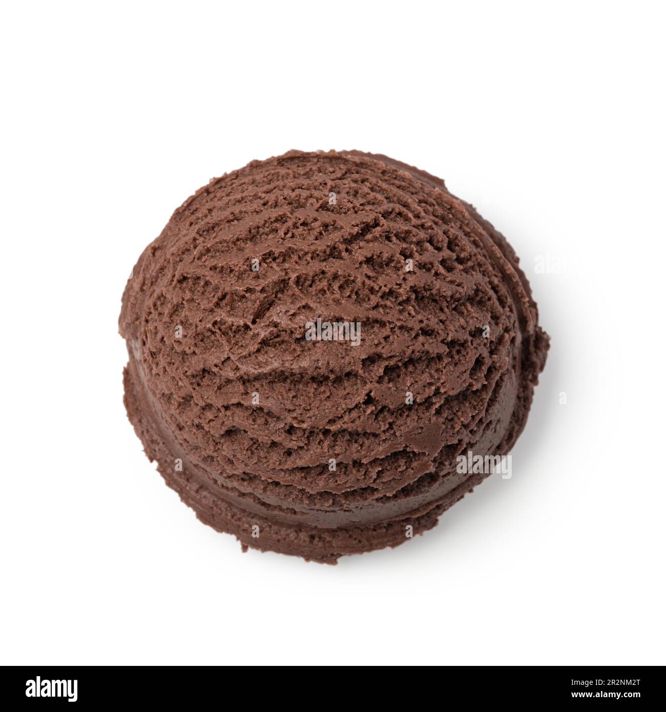 Ice cream ball isolated on white background Stock Photo - Alamy