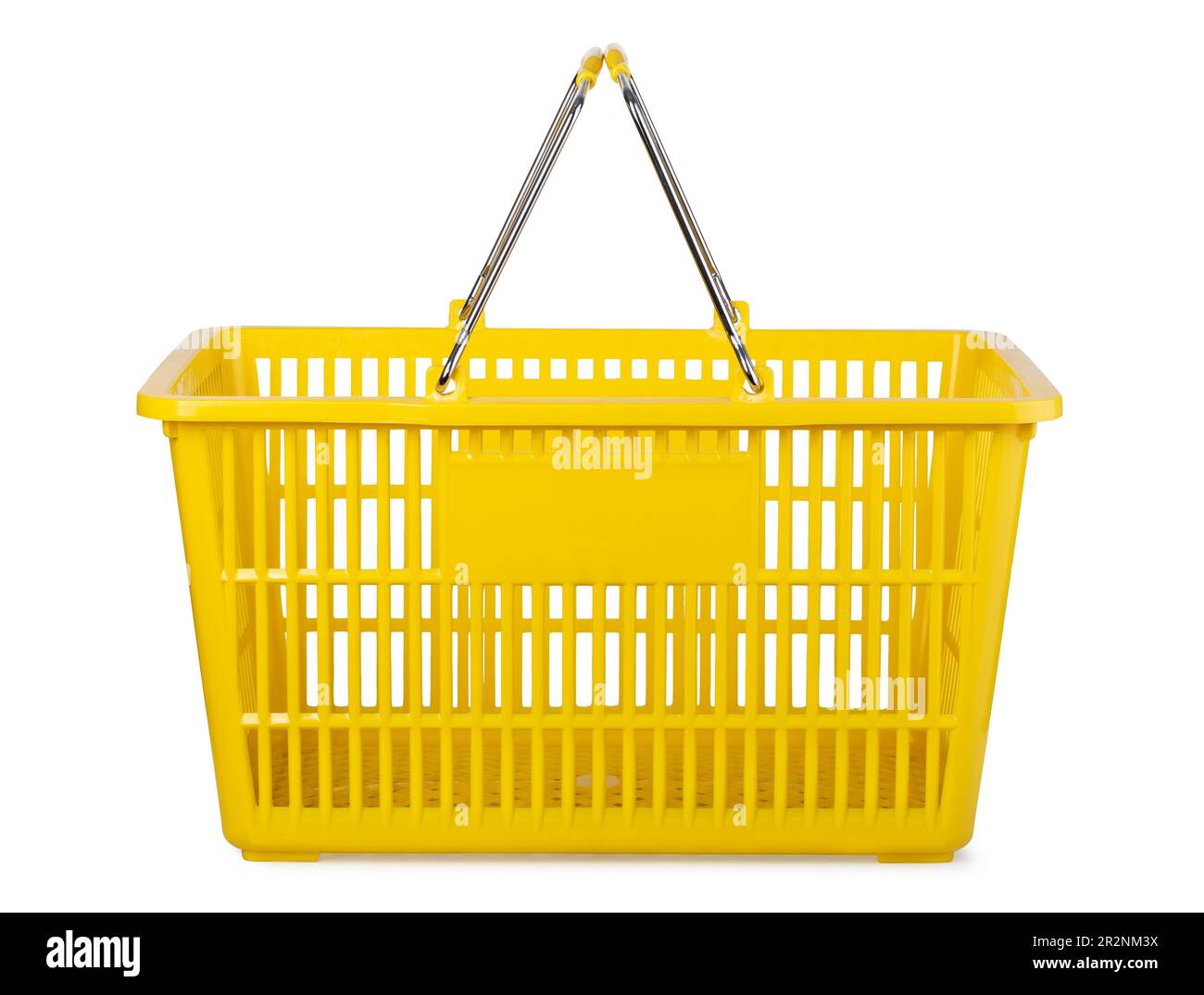 Empty shopping basket isolated on white background Stock Photo - Alamy