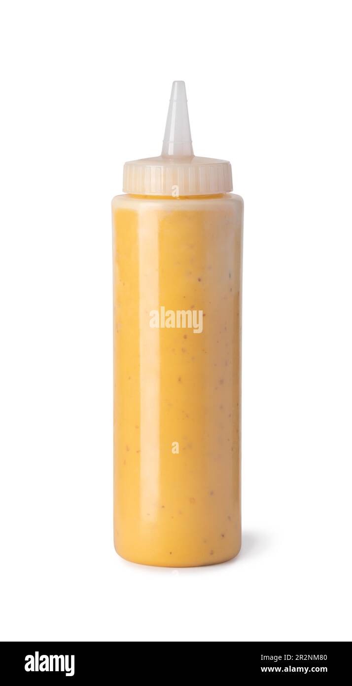 mustard bottle isolated on a white background Stock Photo - Alamy