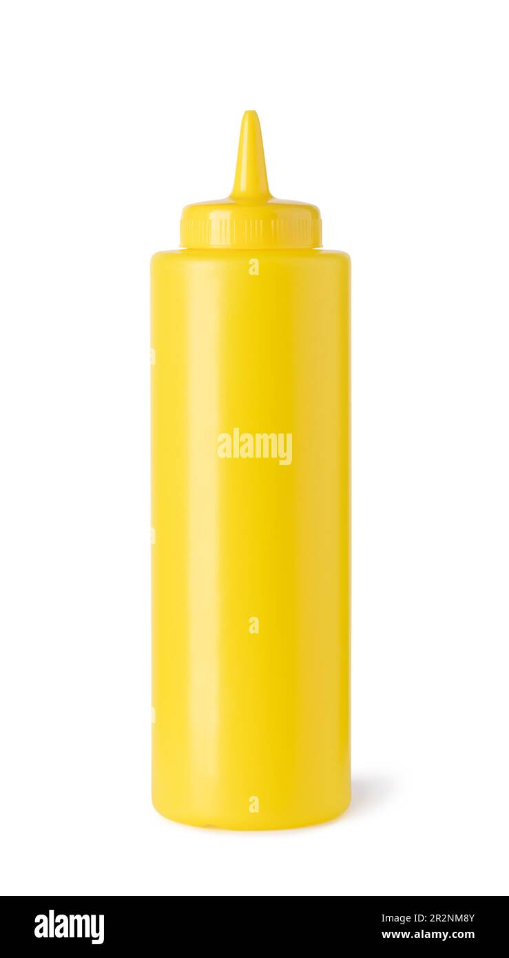 mustard bottle isolated on a white background Stock Photo - Alamy