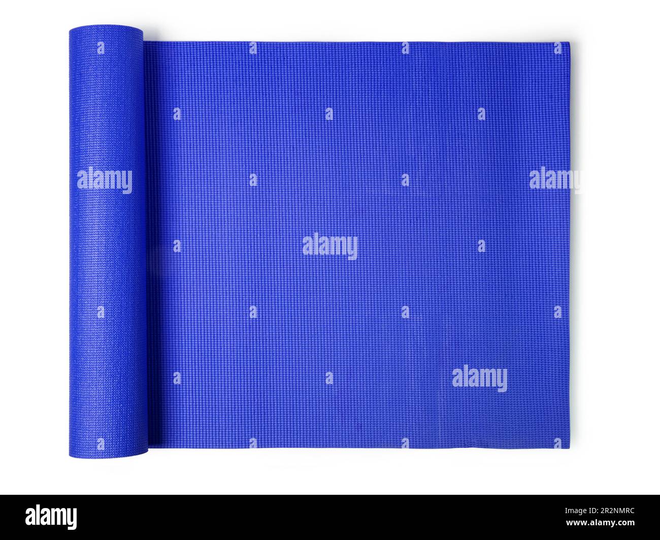 Blue yoga mat on Cut Out Stock Images & Pictures - Alamy