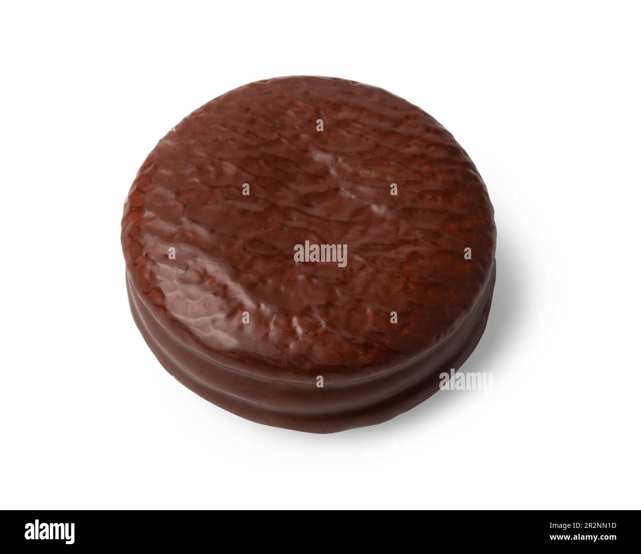 Choco pie chocolate biscuits isolated on white Stock Photo - Alamy