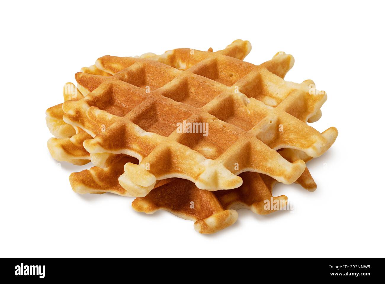 Viennese waffles isolated on white background Stock Photo - Alamy
