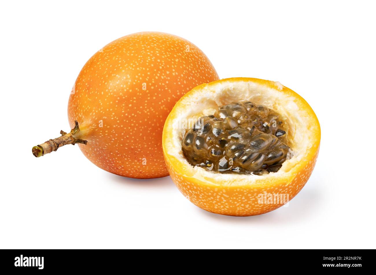 granadilla isolated on the white background Stock Photo - Alamy