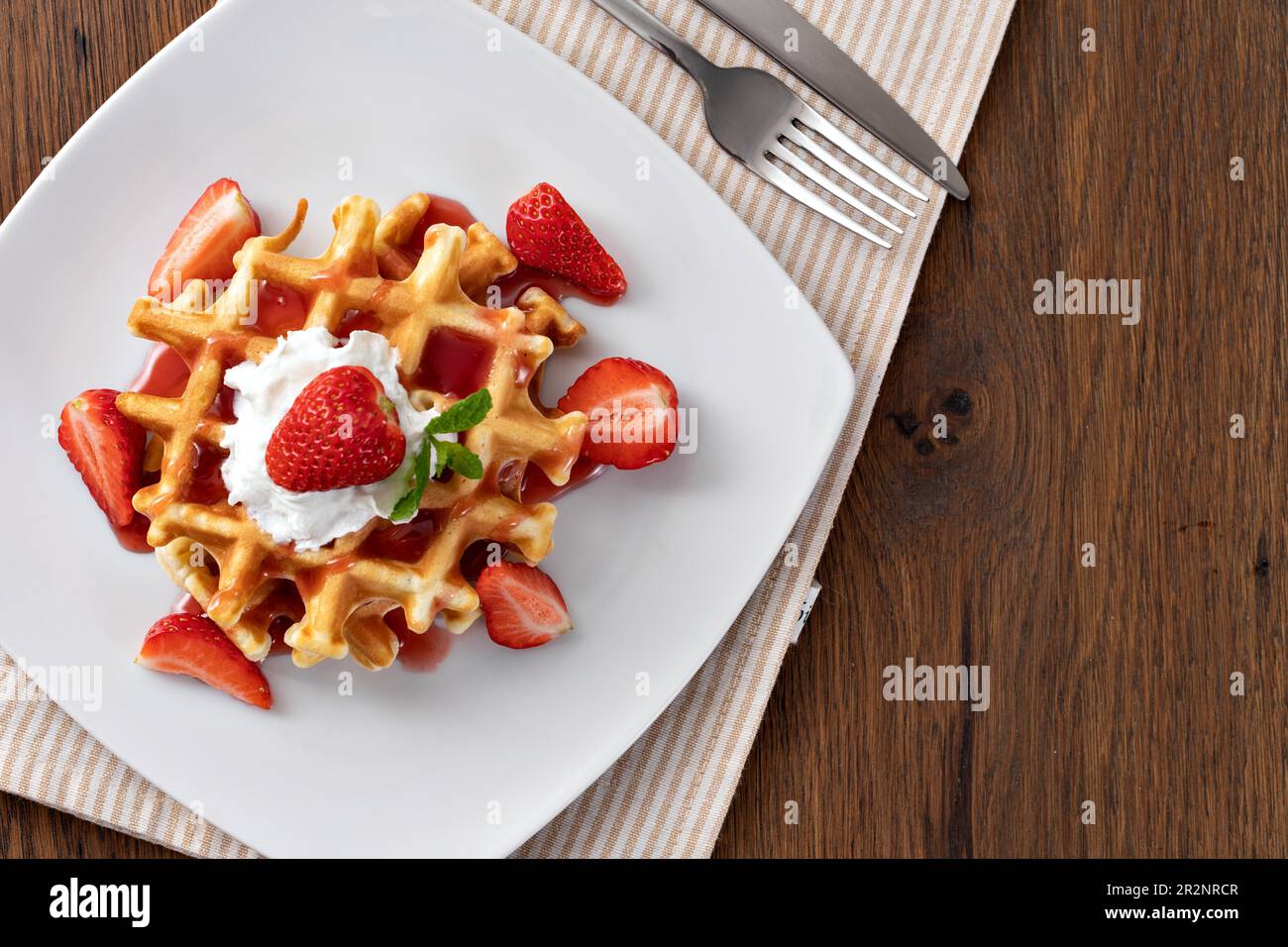 Cute waffles hi-res stock photography and images - Alamy