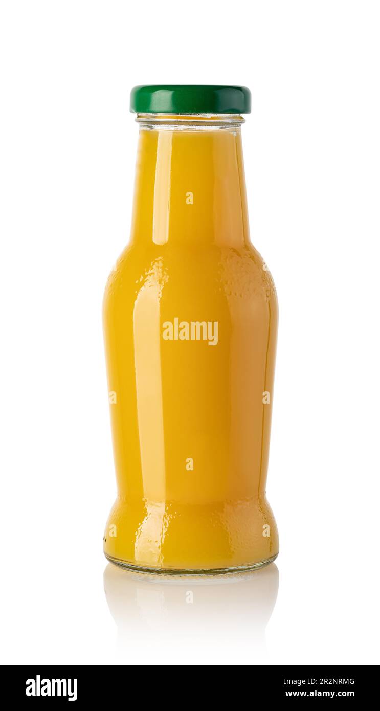 bottle of mango juice isolated on a white background Stock Photo - Alamy