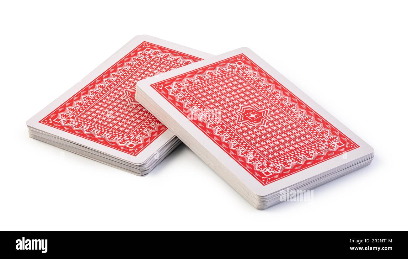 playing cards isolated on white background Stock Photo - Alamy