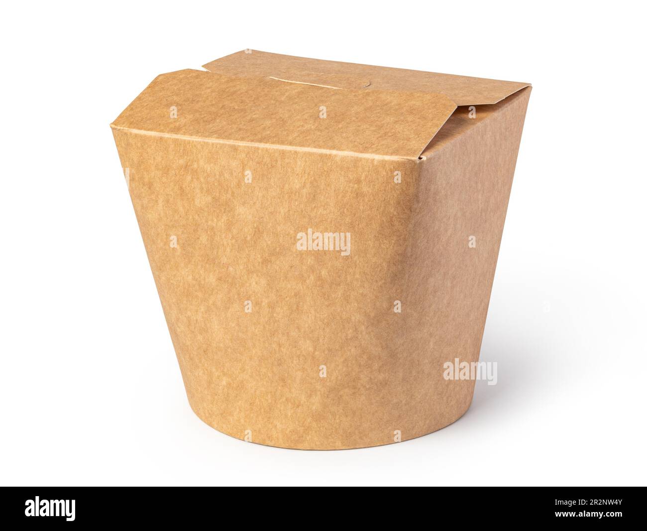 brown unlabeled paper food box isolated on white background Stock Photo ...
