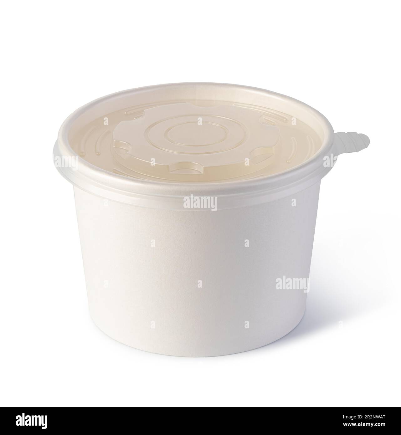 unlabeled paper food box isolated on white background Stock Photo - Alamy