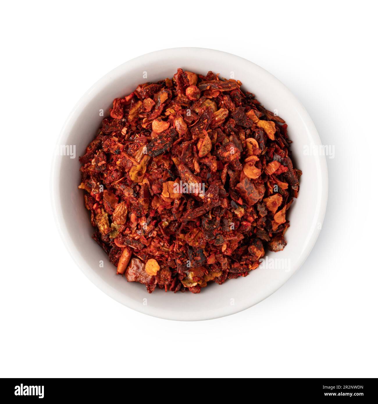 Bell pepper spices on white background Stock Photo - Alamy