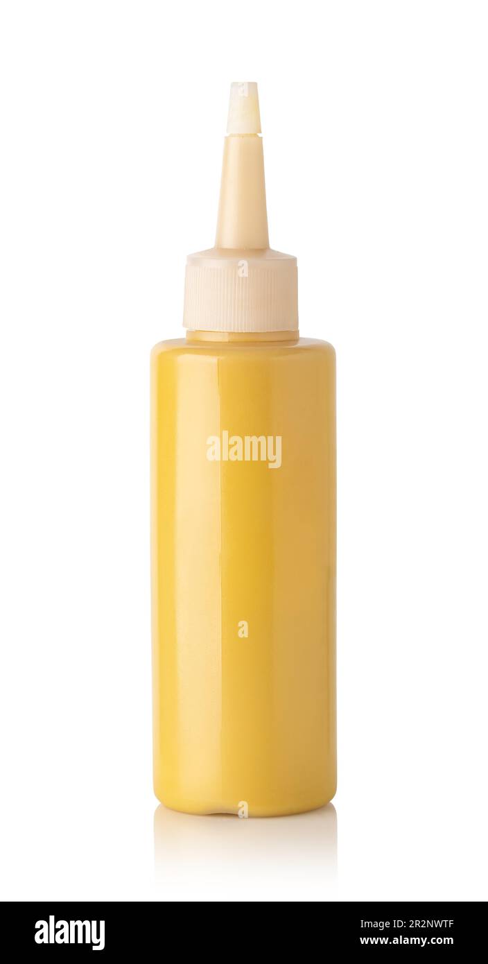 Mustard bottle isolated on a white background Stock Photo - Alamy
