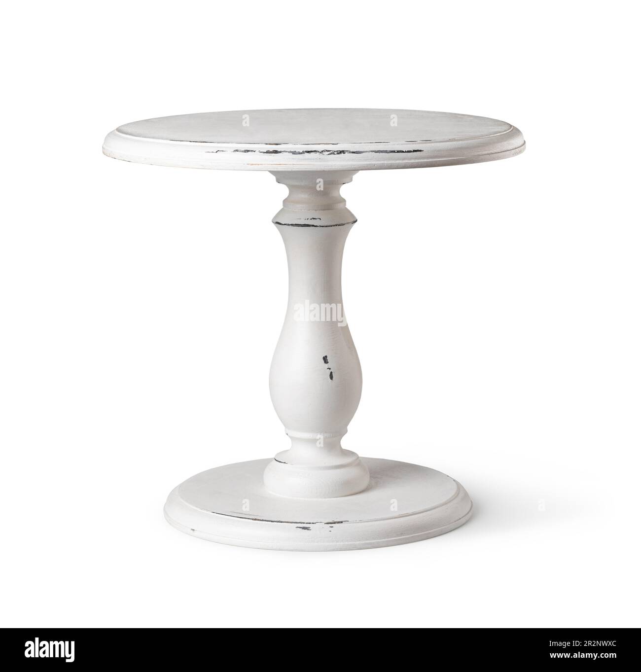 Empty wooden stand for cake isolated on white background Stock Photo ...