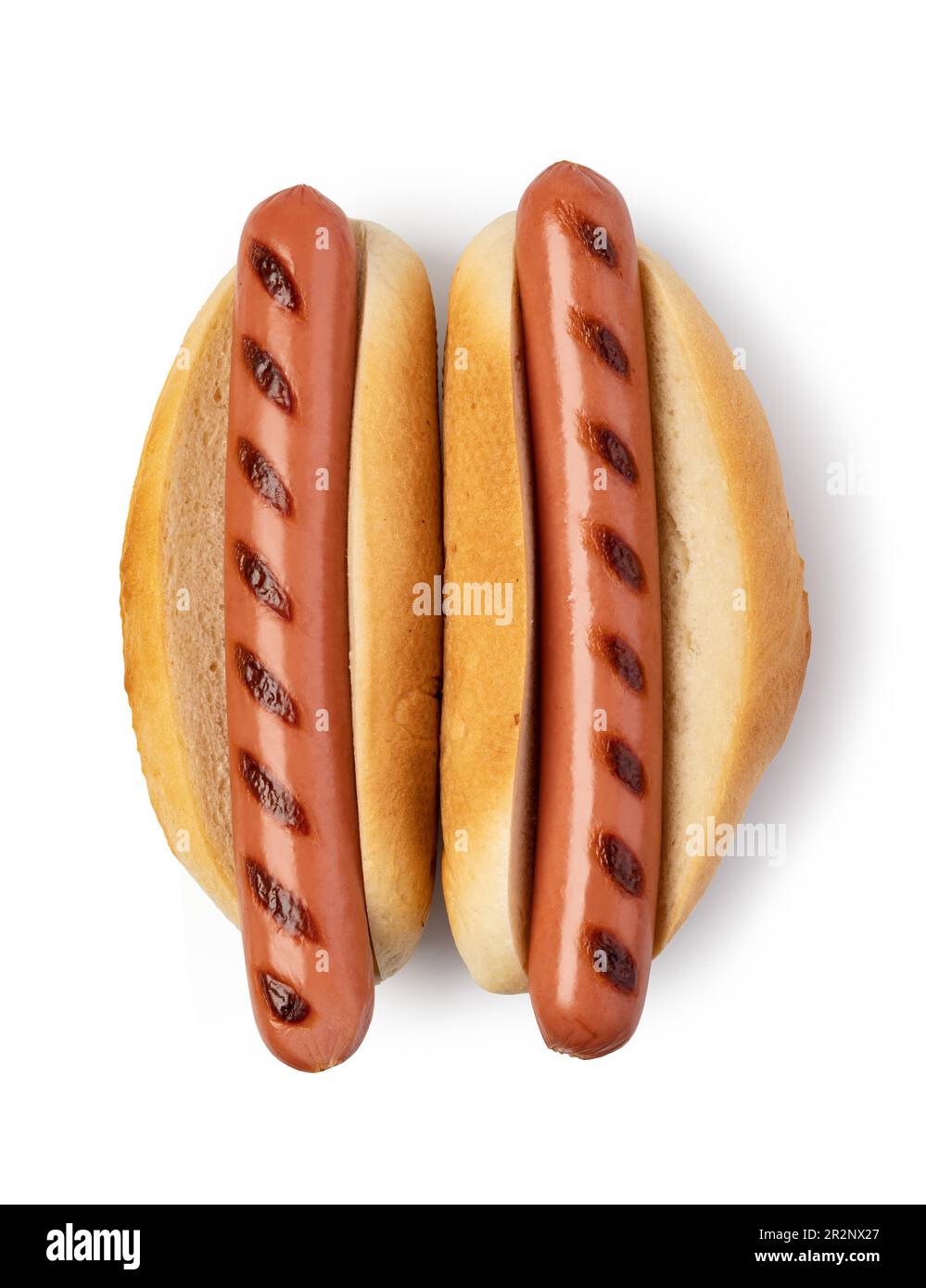 Hot dog isolated on white background Stock Photo - Alamy