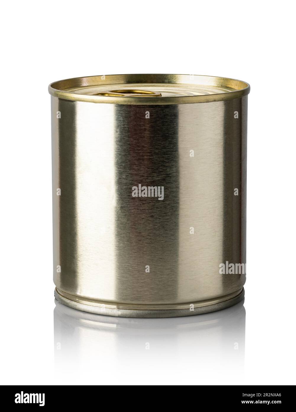 Closed tin can isolated on white Stock Photo - Alamy