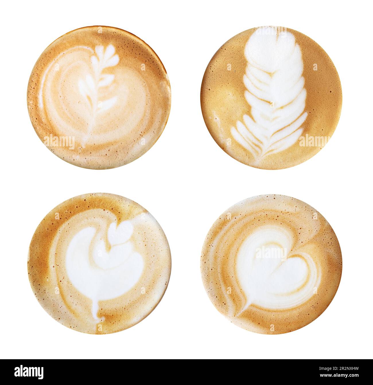 Coffee Foam isolated on white background Stock Photo - Alamy