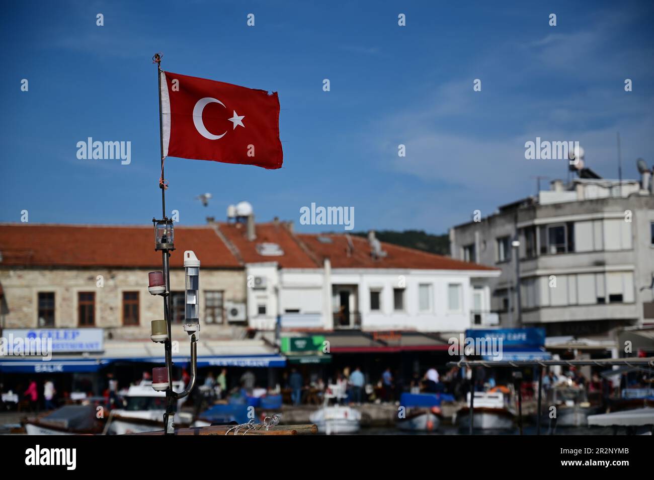 Turkish flag boat sea hi-res stock photography and images - Alamy
