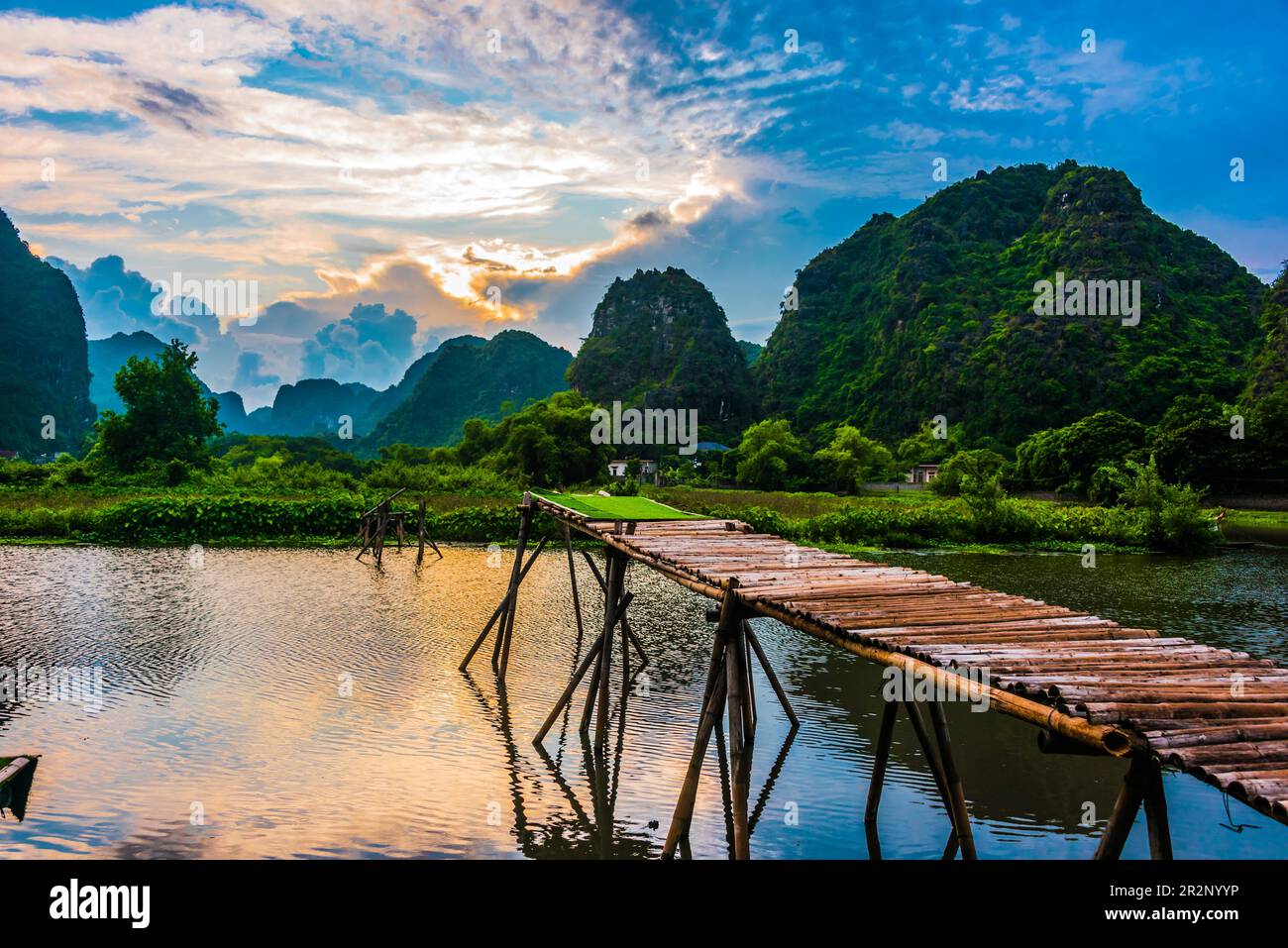 Trang An, a scenic area near Ninh Binh, Vietnam inscribed as a UNESCO ...