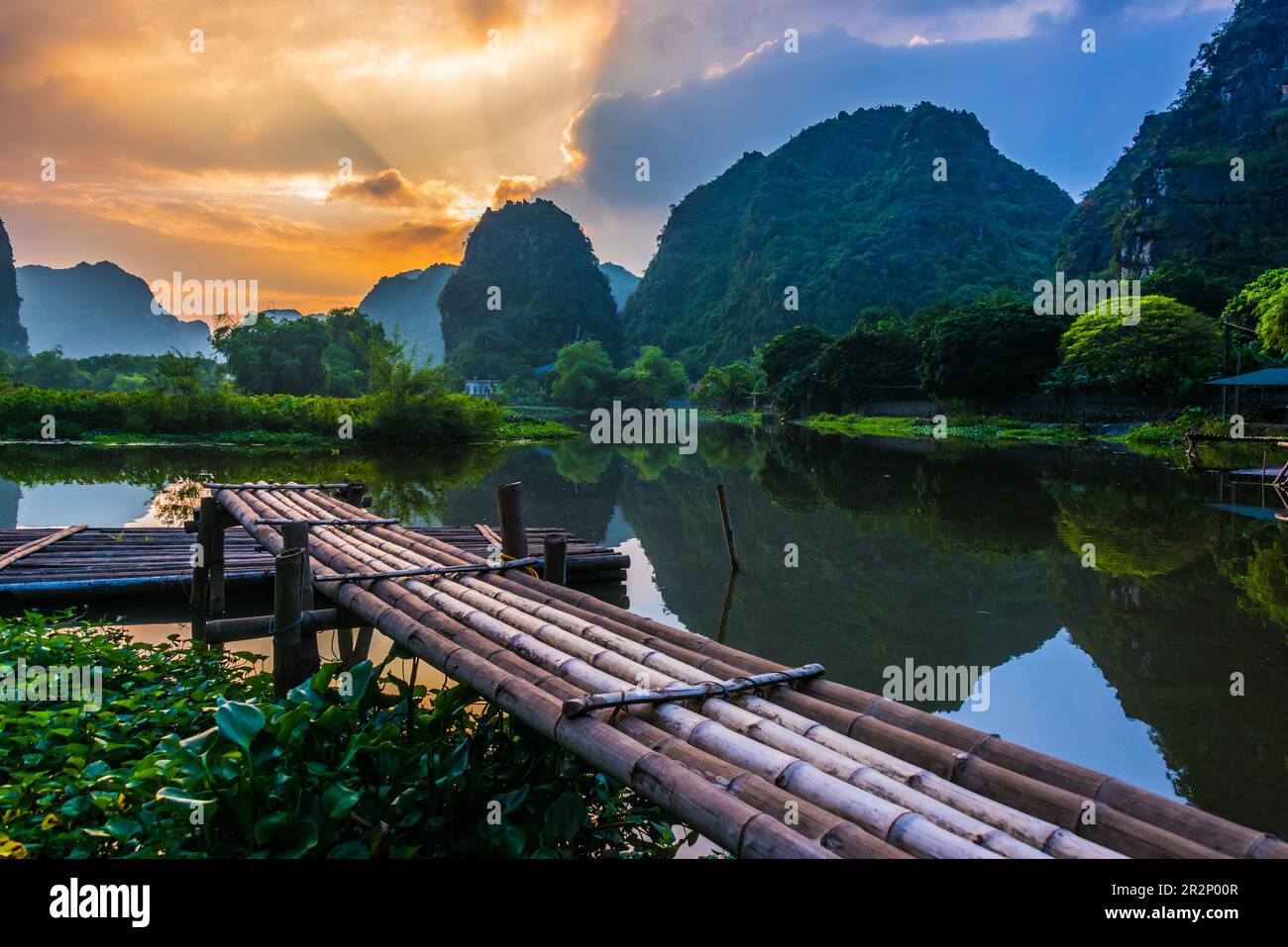 Trang An, a scenic area near Ninh Binh, Vietnam inscribed as a UNESCO ...