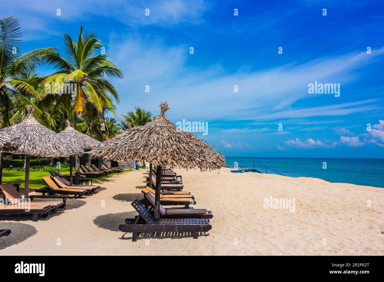 Cua Dai, sandy sea beach near Hoi An in Quang Nam Province, Vietnam ...