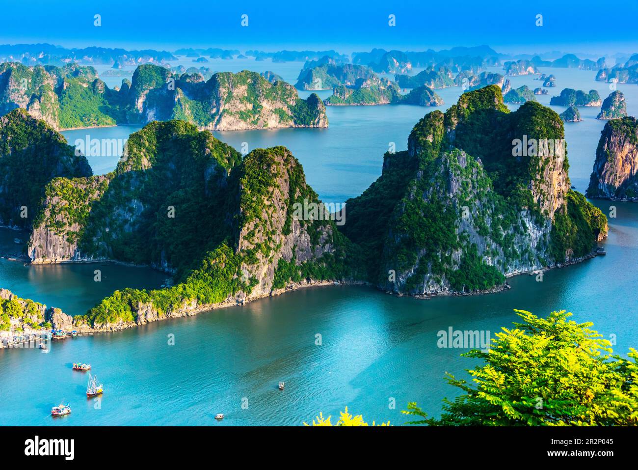 Panoramic view of Ha Long Bay, Vietnam Stock Photo - Alamy