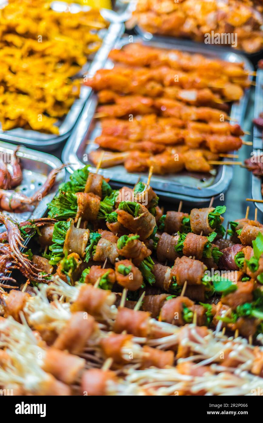 Traditional Vietnamese street food sold in Sapa in Lao Cai Province in ...