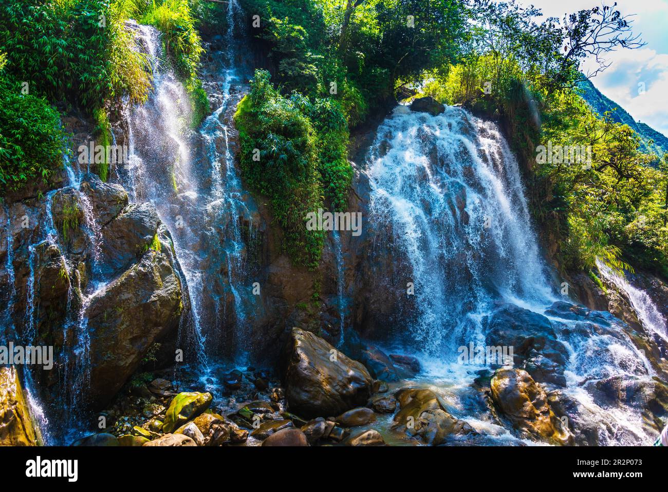 Cat Cat falls in Sapa in Lao Cai Province in northwest Vietnam Stock ...