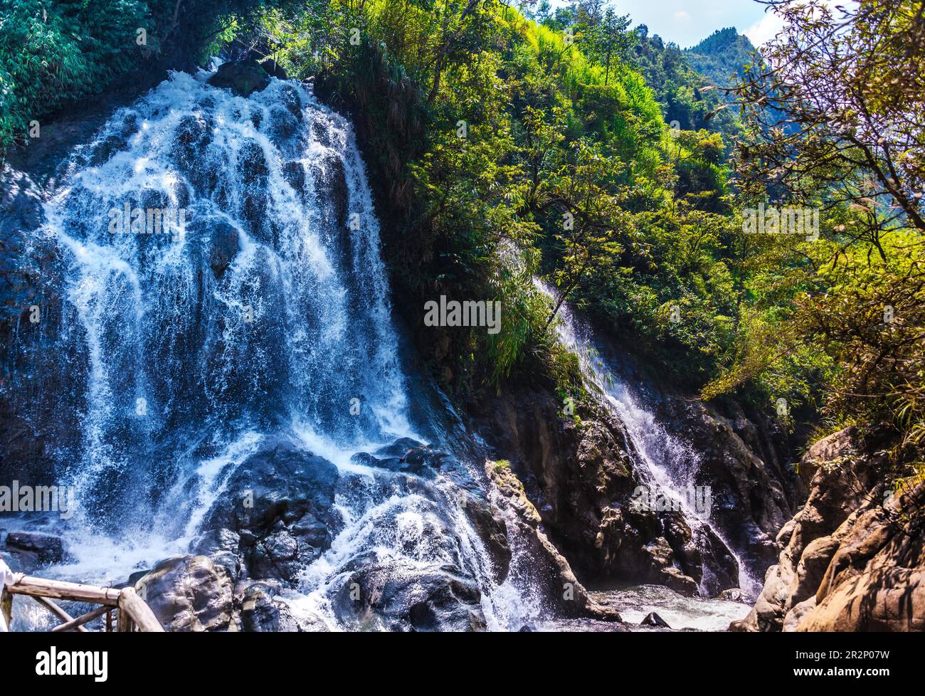 Cat Cat falls in Sapa in Lao Cai Province in northwest Vietnam Stock ...