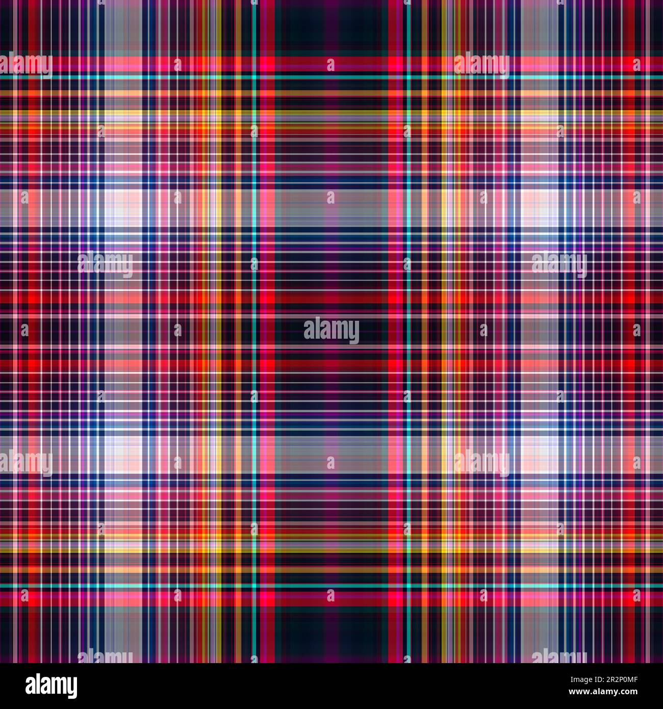 Vintage tartan pattern in vaporwave colorful style. Vintage 80s plaid ...