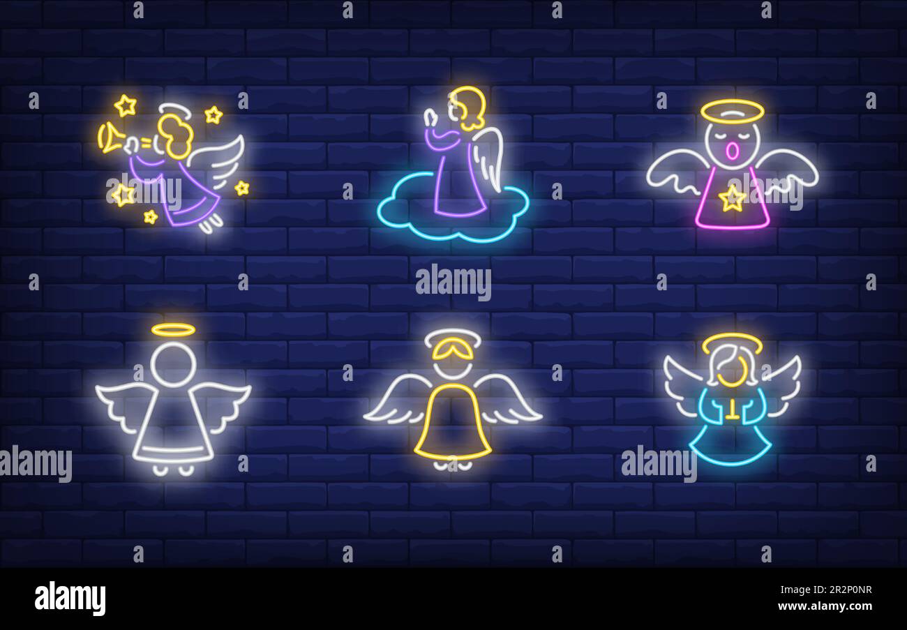 Glowing angels hi-res stock photography and images - Alamy