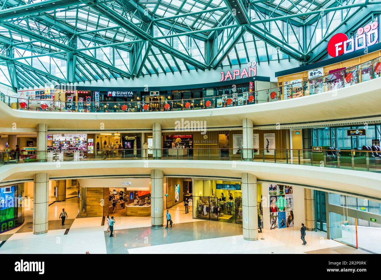 SINGAPORE - MAR 5, 2020: Interior of Suntec City Mall in Singapore ...