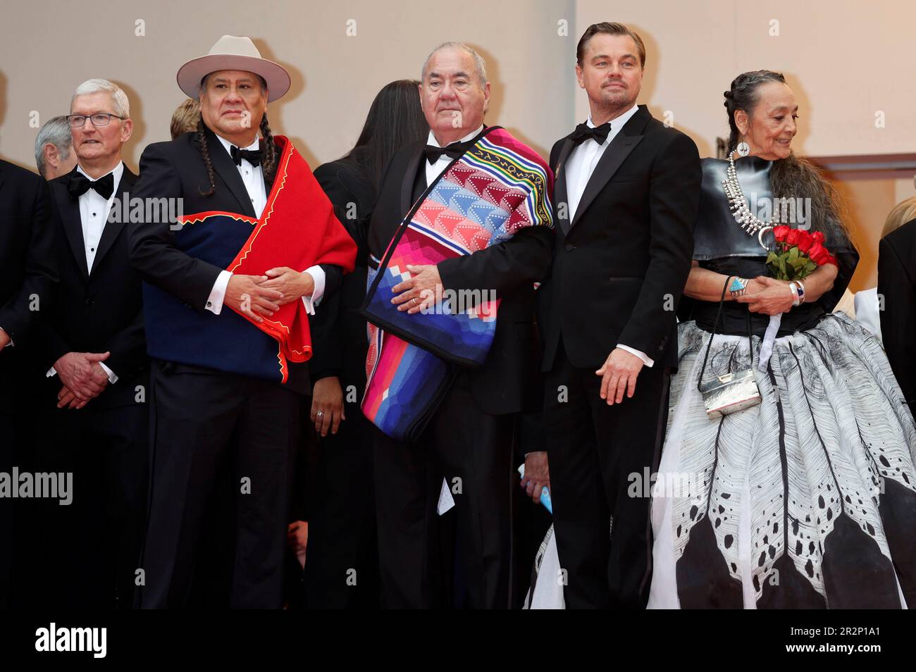 Cannes, Frankreich. 20th May, 2023. Tim Cook, Yancey Red Corn, Chief ...