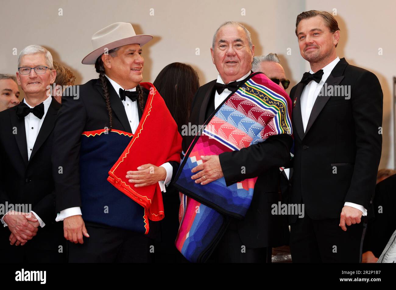 Cannes, Frankreich. 20th May, 2023. Tim Cook, Yancey Red Corn, Chief ...