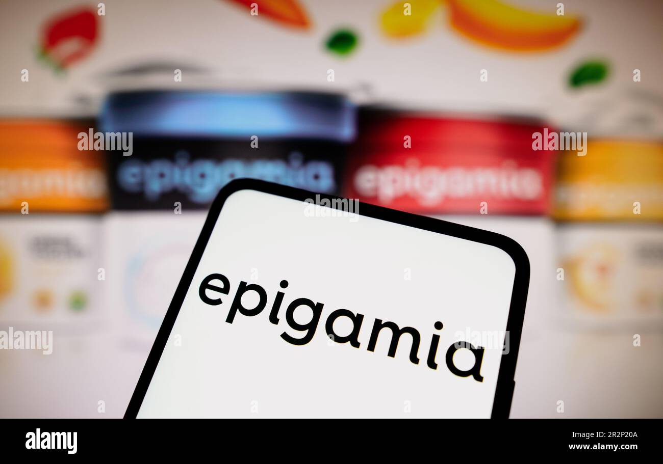 In this photo illustration, the Epigamia logo is displayed on a ...