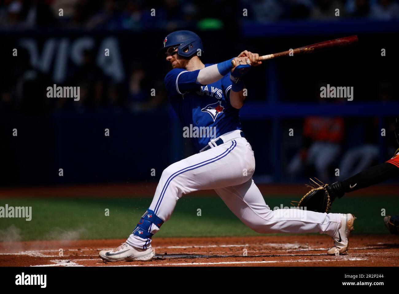Toronto Blue Jays' Danny Jansen swings during second-inning baseball ...