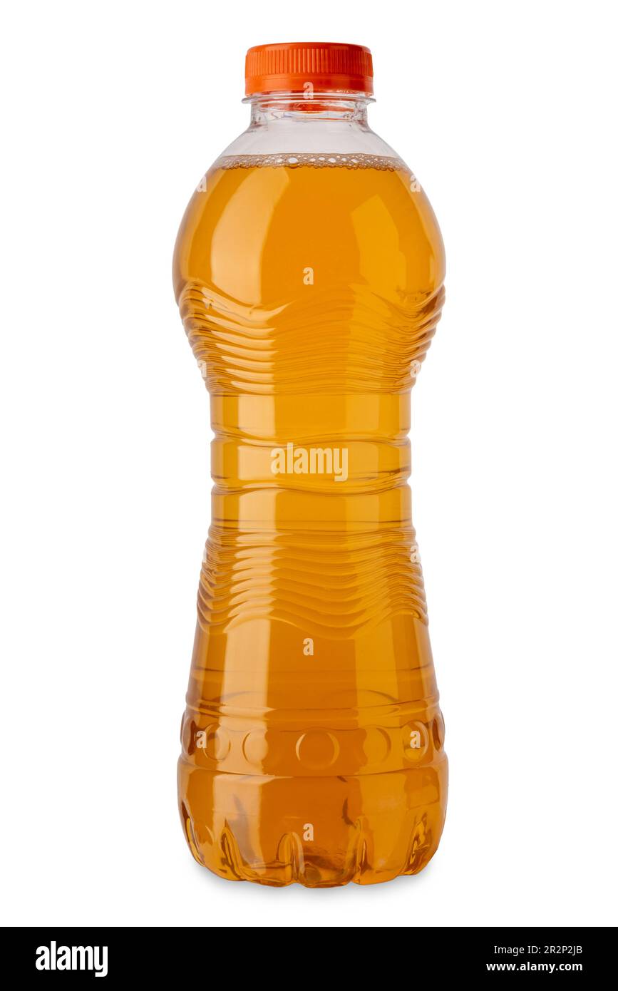 Tea Drink in plastic bottle isolated on white with clipping ...