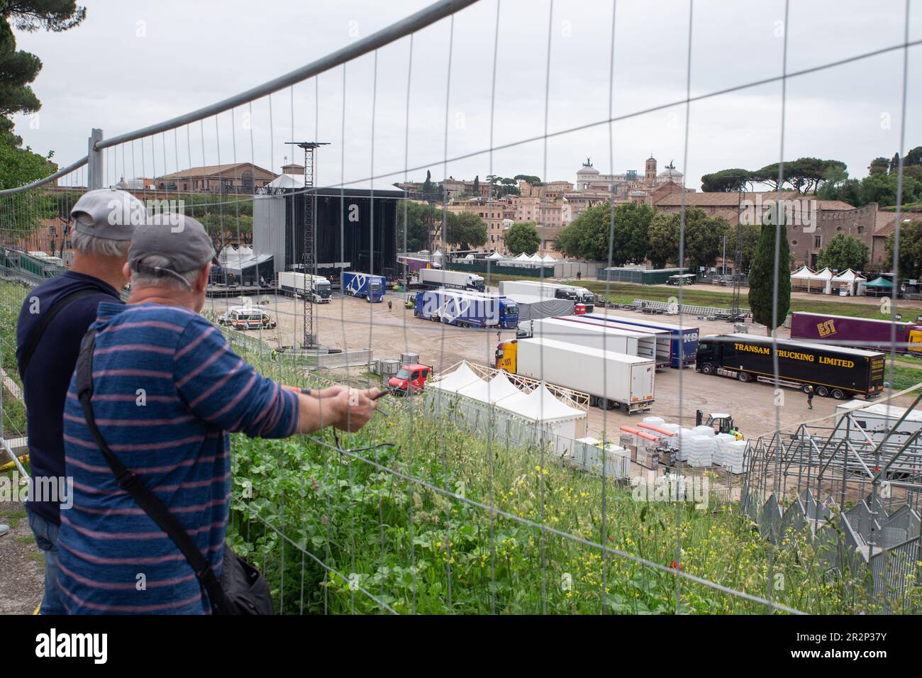 Rome, Italy. 20th May, 2023. View of Circus Maximus area in preparation ...