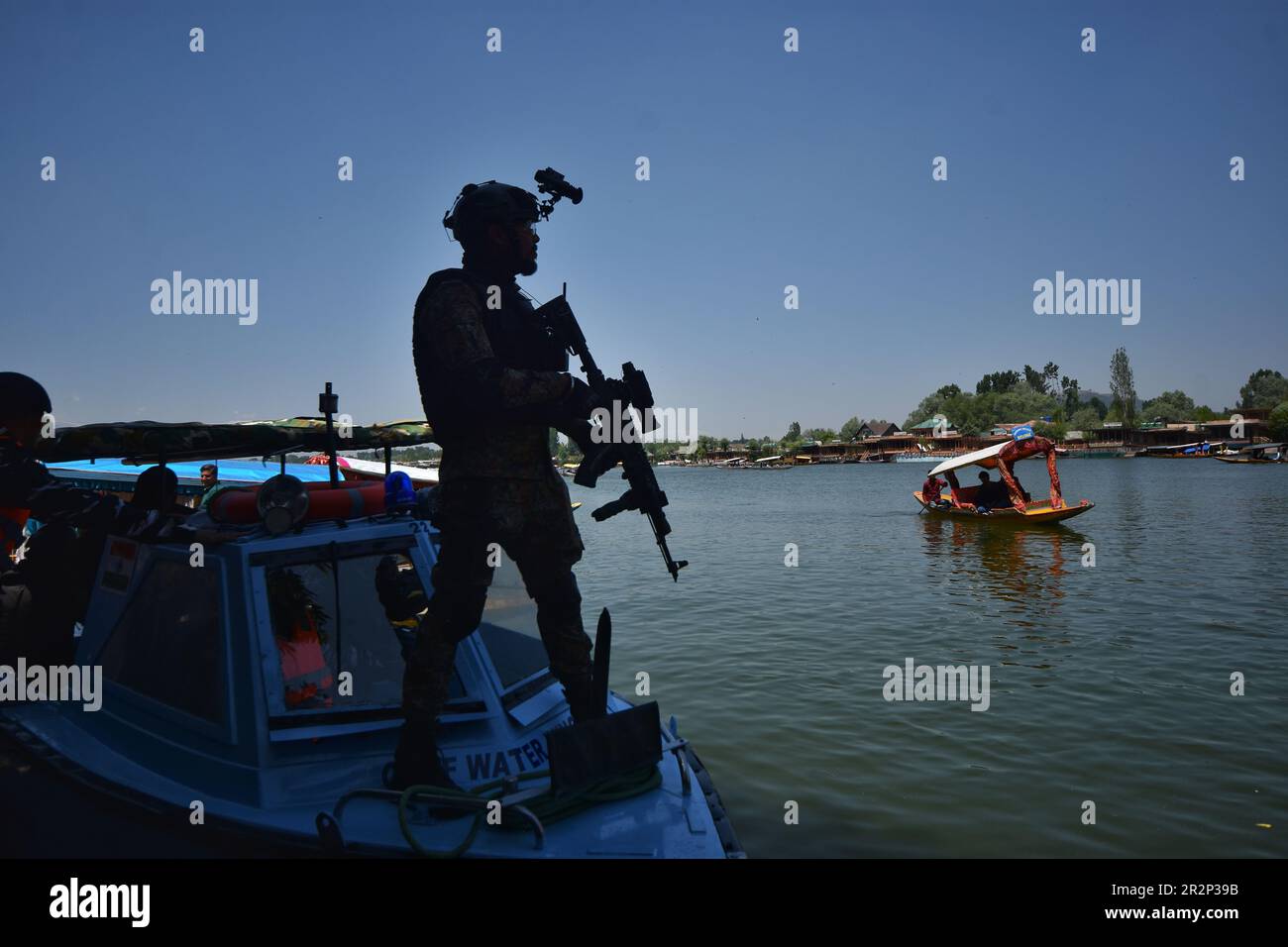 Srinagar, India. 20th May, 2023. A CRPF Quick Action Team (QAT ...